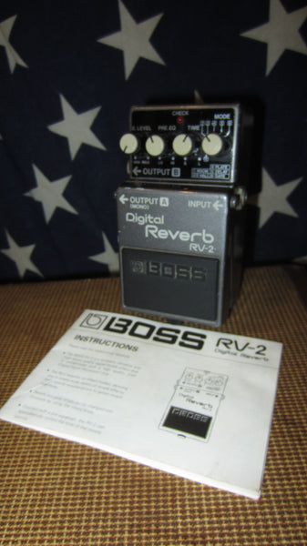 Vintage 1980's Boss RV-2 Digital Reverb Made in Japan – Rivington Guitars