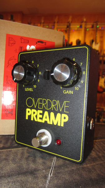 JHS Overdrive Preamp Black and Yellow – Rivington Guitars